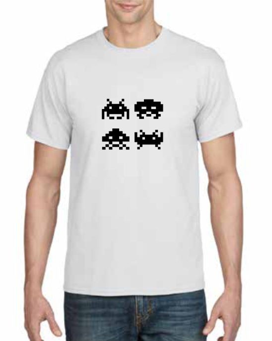 The Hoodie Store - Space Invaders Print T-shirt :: The Hoodie Store UK