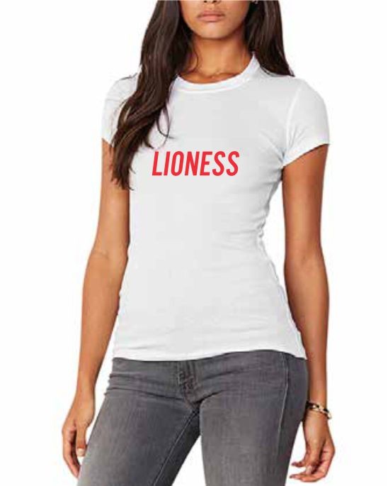 The Hoodie Store - Lioness Print Crew Neck T-shirts :: The Hoodie Store UK