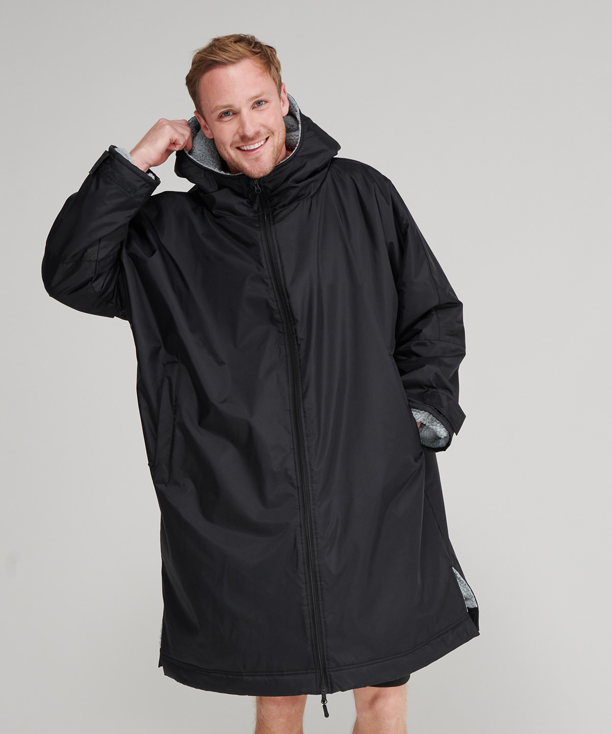 The Hoodie Store - All-weather warm sherpa fleece lined robe :: The ...
